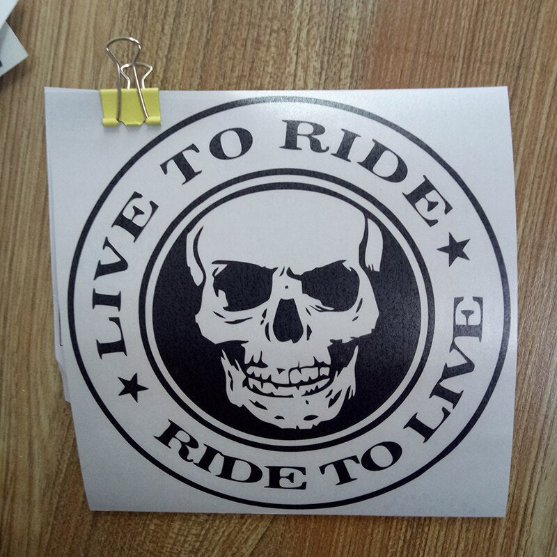 Sticker "Live to ride" | Motard Passion